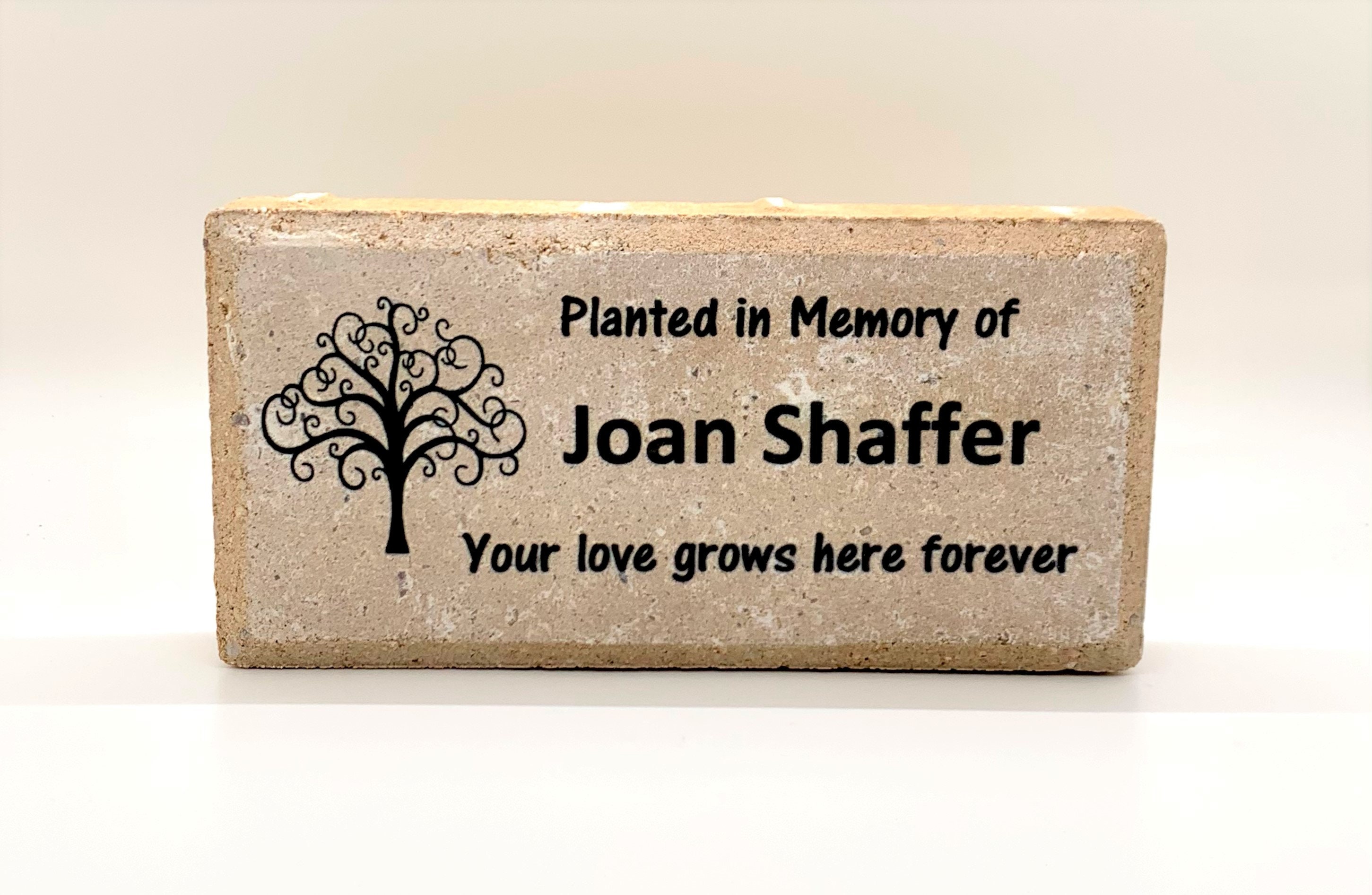 Planted in Memory of Memorial Stone Concrete Paver Memorial - Etsy