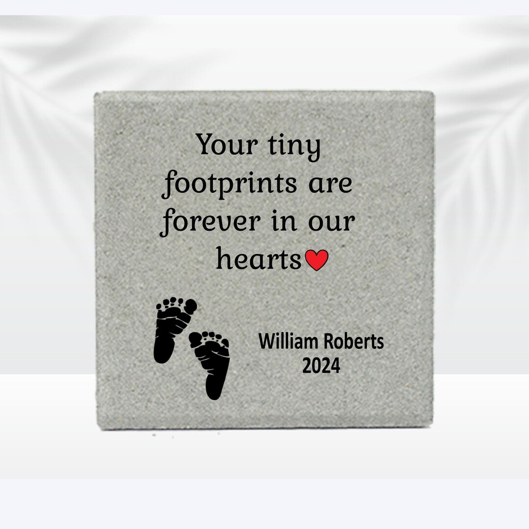 Baby Memorial Stone- Loss of Baby - Miscarriage Memorial - Personalized ...