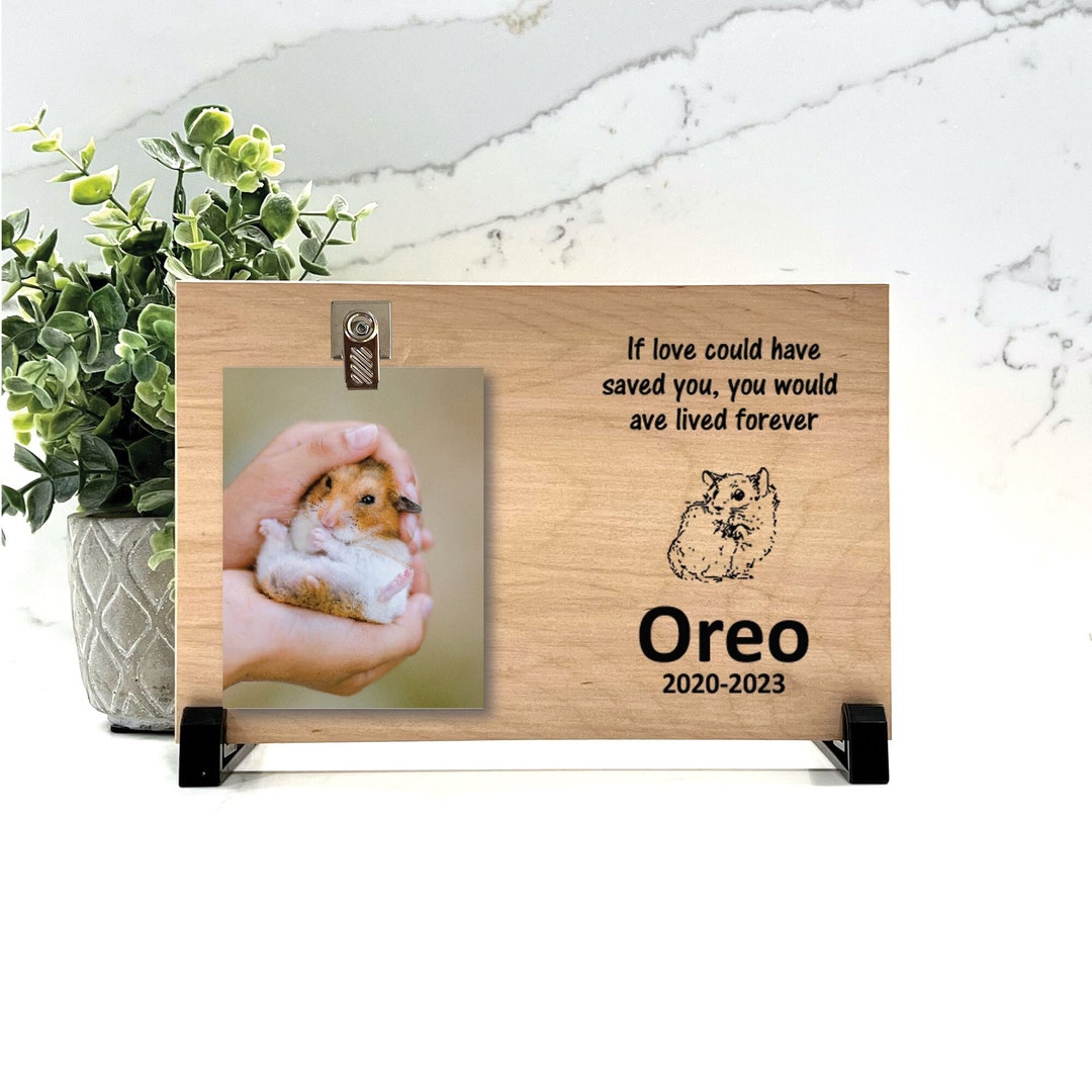 Hamster Memorial Gift, Hamster Memorial Frame, Hamster Photo Memorial ...