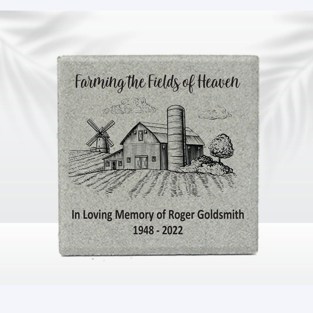 Memorial Stone - Sympathy Gift Bereavement Gift Funeral Gift - Farm ...