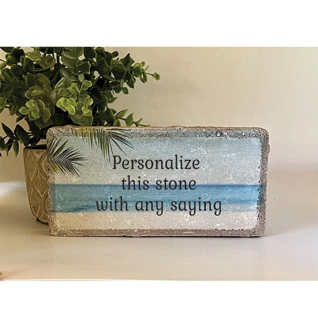 Personalize Stone - Custom Stone. Choice of Stone With Your Own Message ...