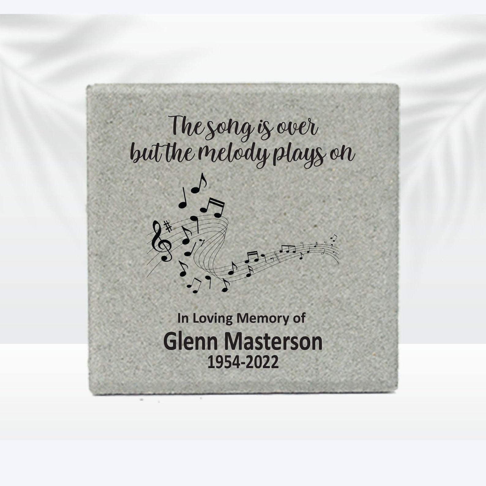 Memorial Stone - Sympathy Gift Bereavement Gift Funeral Gift - Musician ...