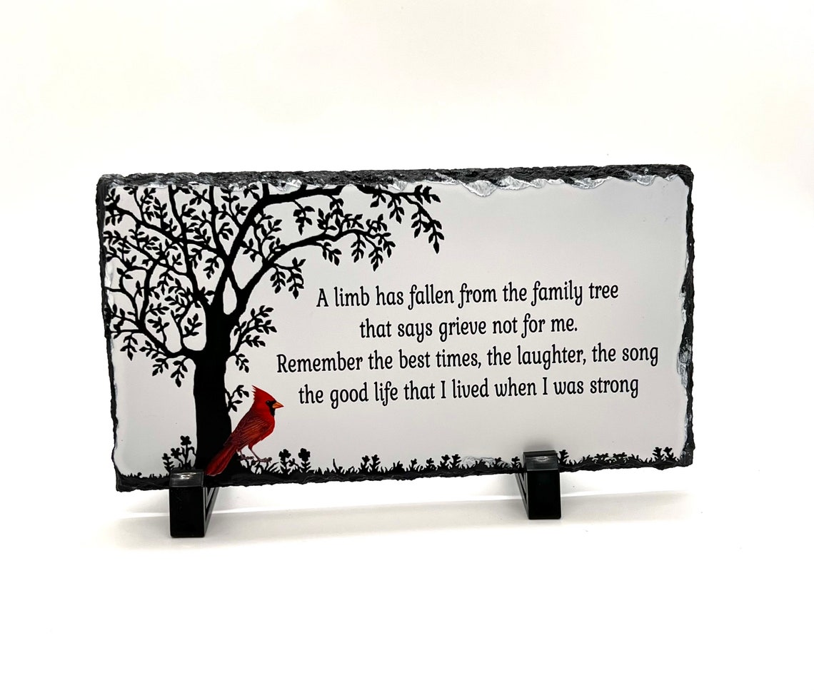 Cardinal Memorial Stone Personalized Sympathy Gift Funeral | Etsy