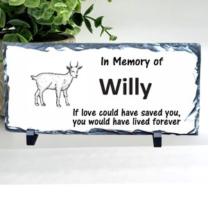 Goat Memorial Stone Goat Memorial Animal Burial Marker | Etsy