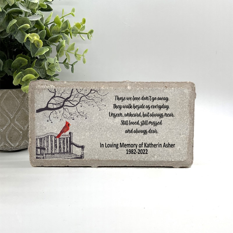 Cardinal Memorial Stone - Etsy
