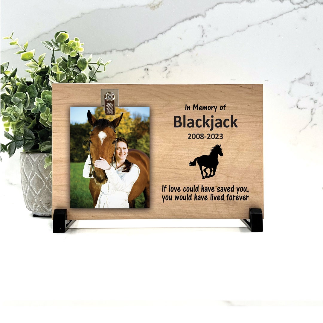 Horse Memorial Gift, Horse Memorial Frame, Horse Photo Memorial, Horse ...