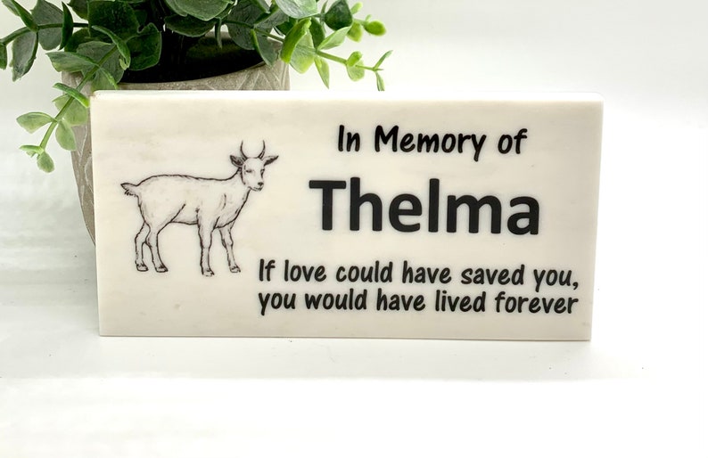 Goat Memorial Stone Goat Memorial Animal Burial Marker - Etsy