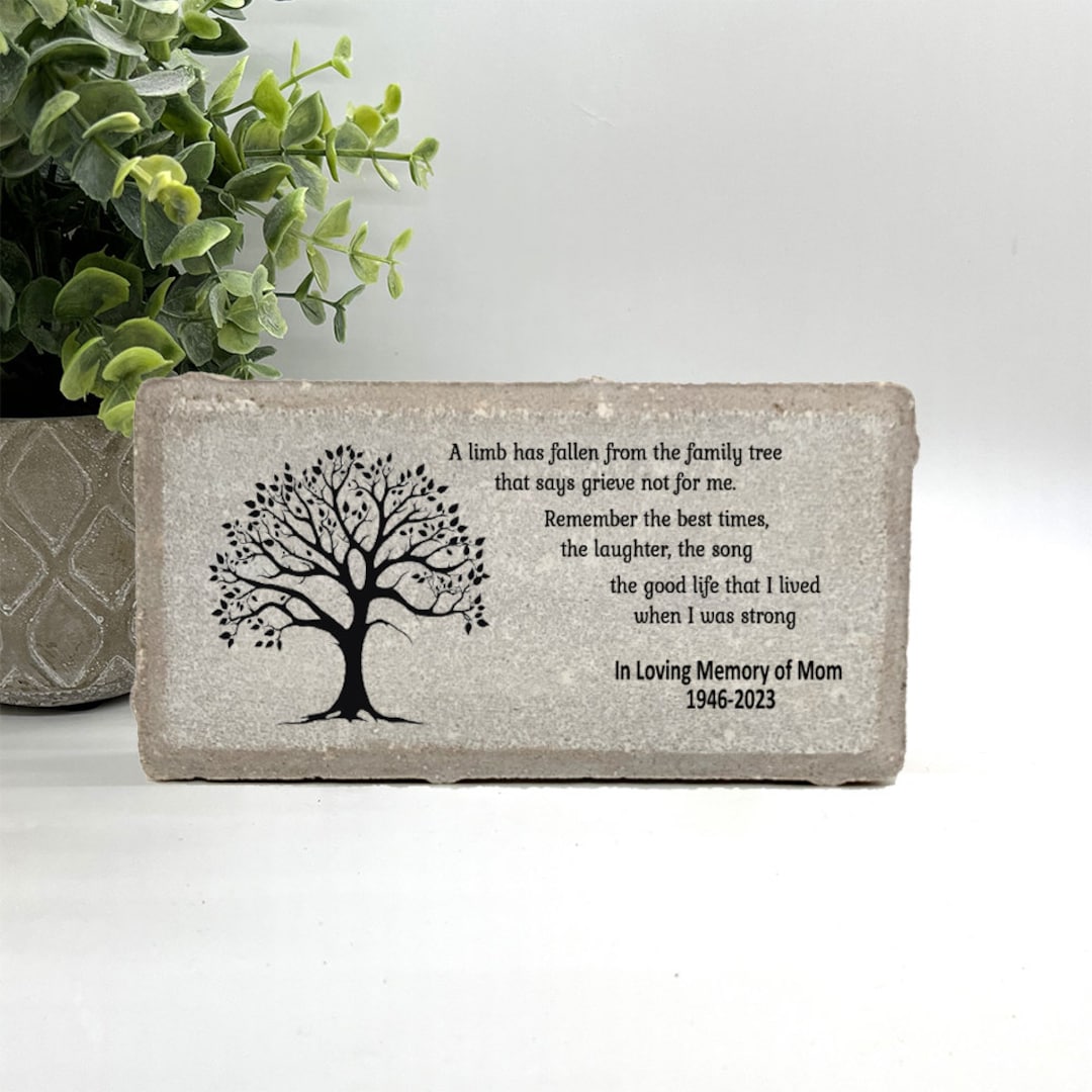 Memorial Stone - Sympathy Gift Bereavement Gift Funeral Gift - Limb Has ...