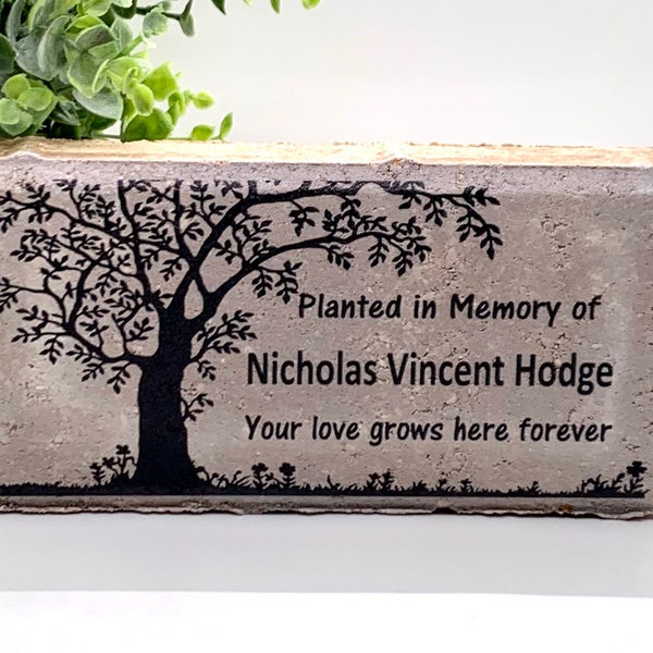 Memorial Tree Plaque - Etsy