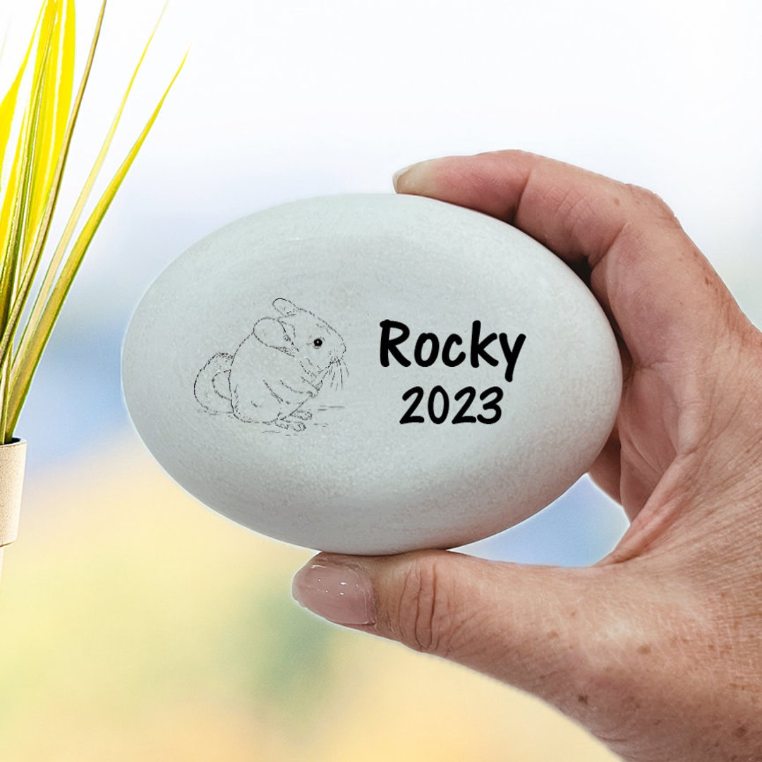 Chinchilla Memorial Stone- Personalized Pet Keepsake- Pet Loss Gift ...
