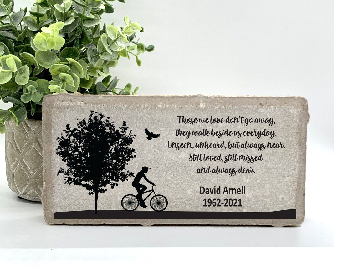 Memorial Stone Bicycle Memorial Stone Sympathy Gift - Etsy