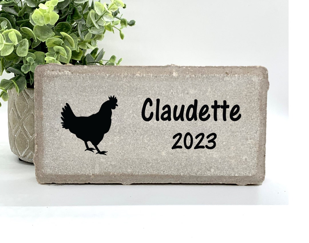 Chicken Memorial Stone - Personalized Pet Memorial Gift - Pet Loss ...