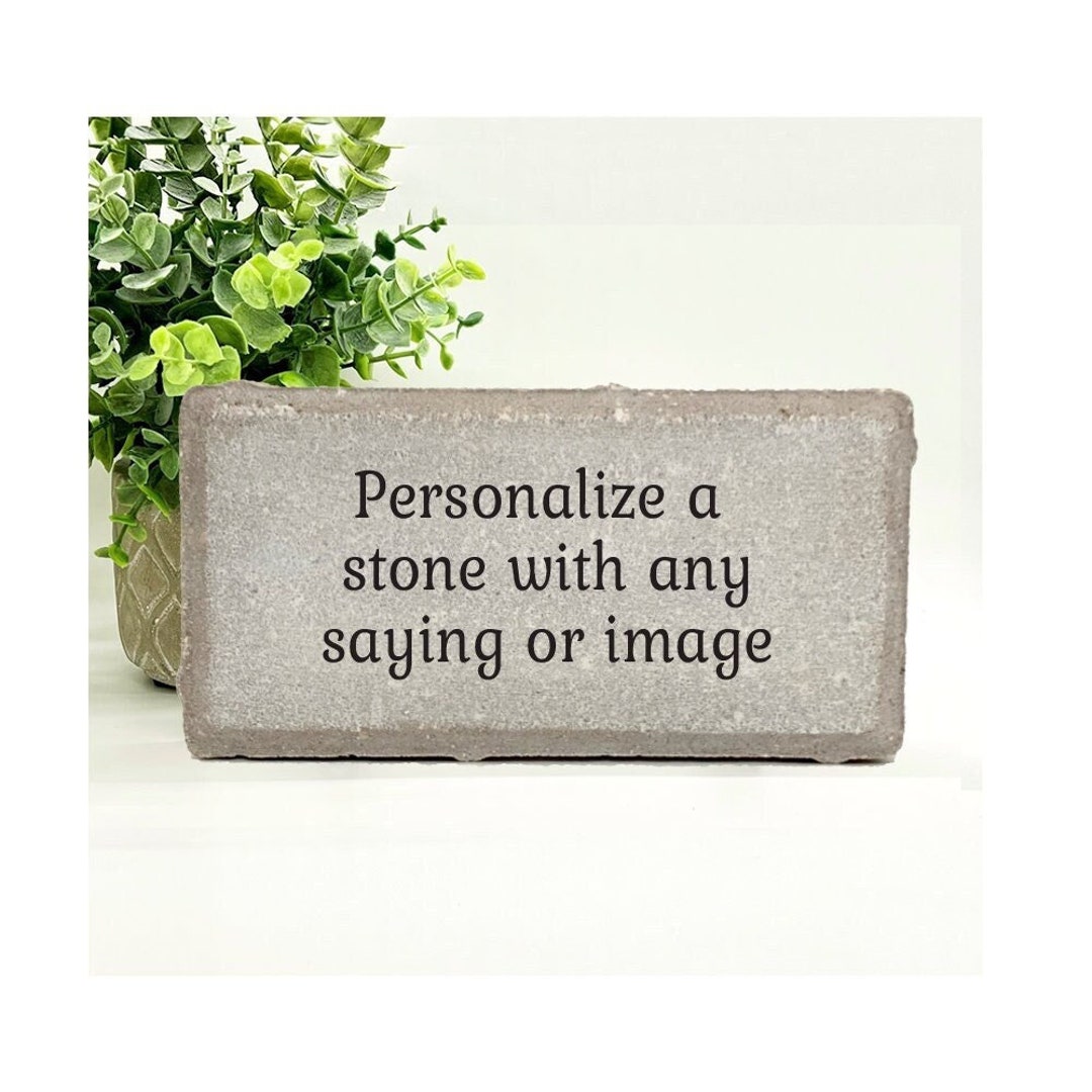 Personalized Stone, Custom Stone, Choice of Stone With Your Own Message ...