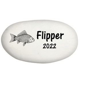 Fish Memorial Stone Personalized Pet Keepsake Pet Loss Gift Custom Fish ...