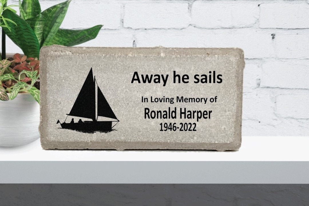 Sailor Memorial Stone Sympathy Gift Bereavement Gift Funeral Gift ...