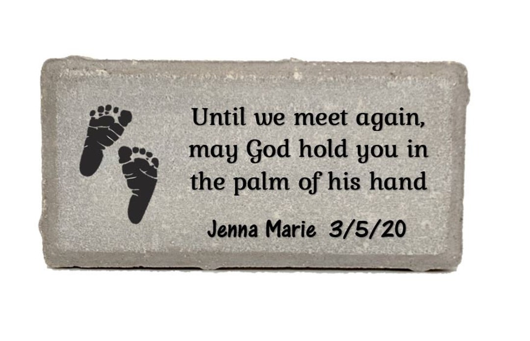 Baby Memorial Stone Infant Memorial Baby Sympathy Gift - Etsy