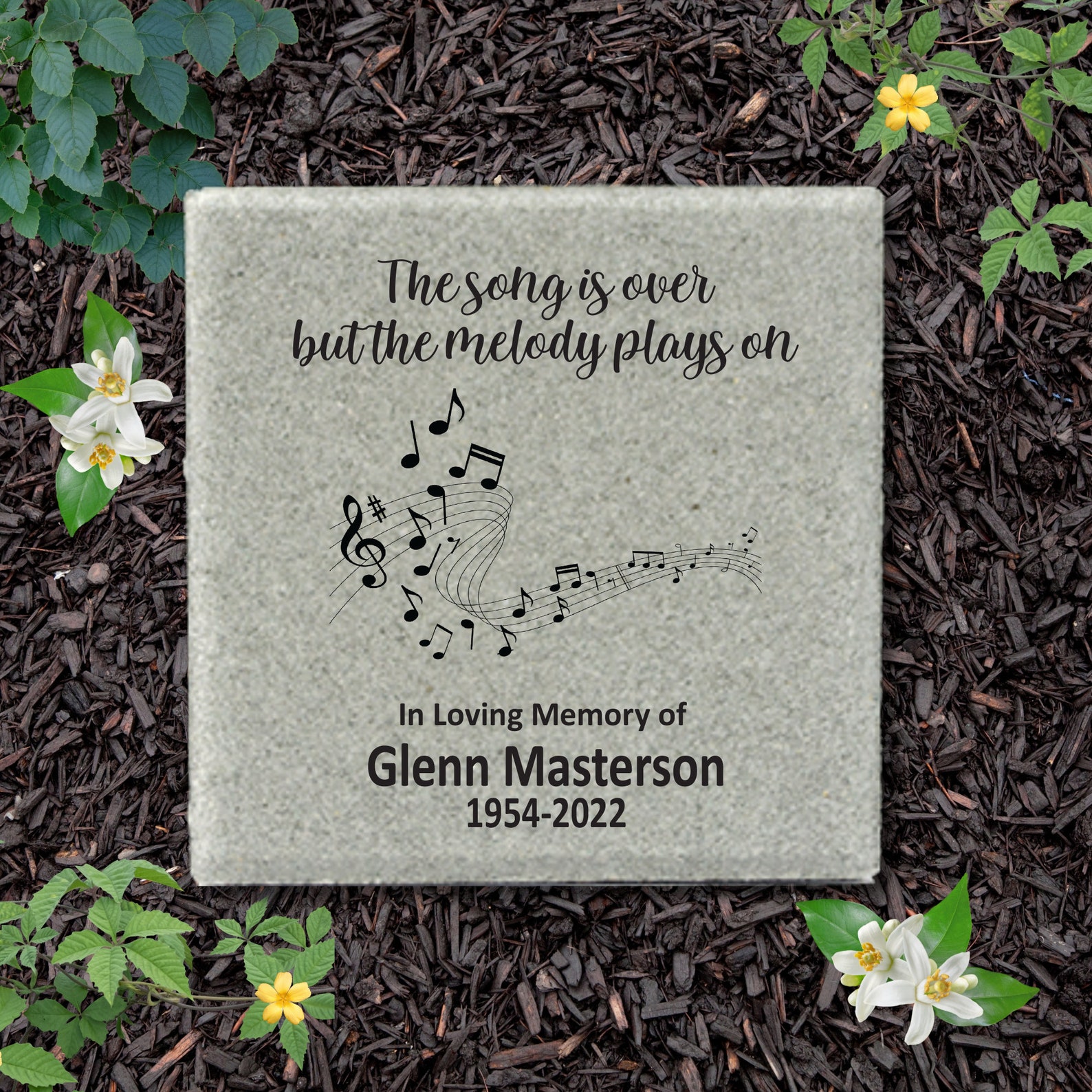 Memorial Stone - Sympathy Gift Bereavement Gift Funeral Gift - Musician ...