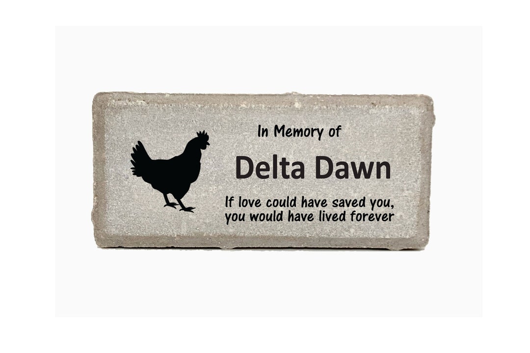 Chicken Memorial Stone Pet Memorial Personalized Pet - Etsy