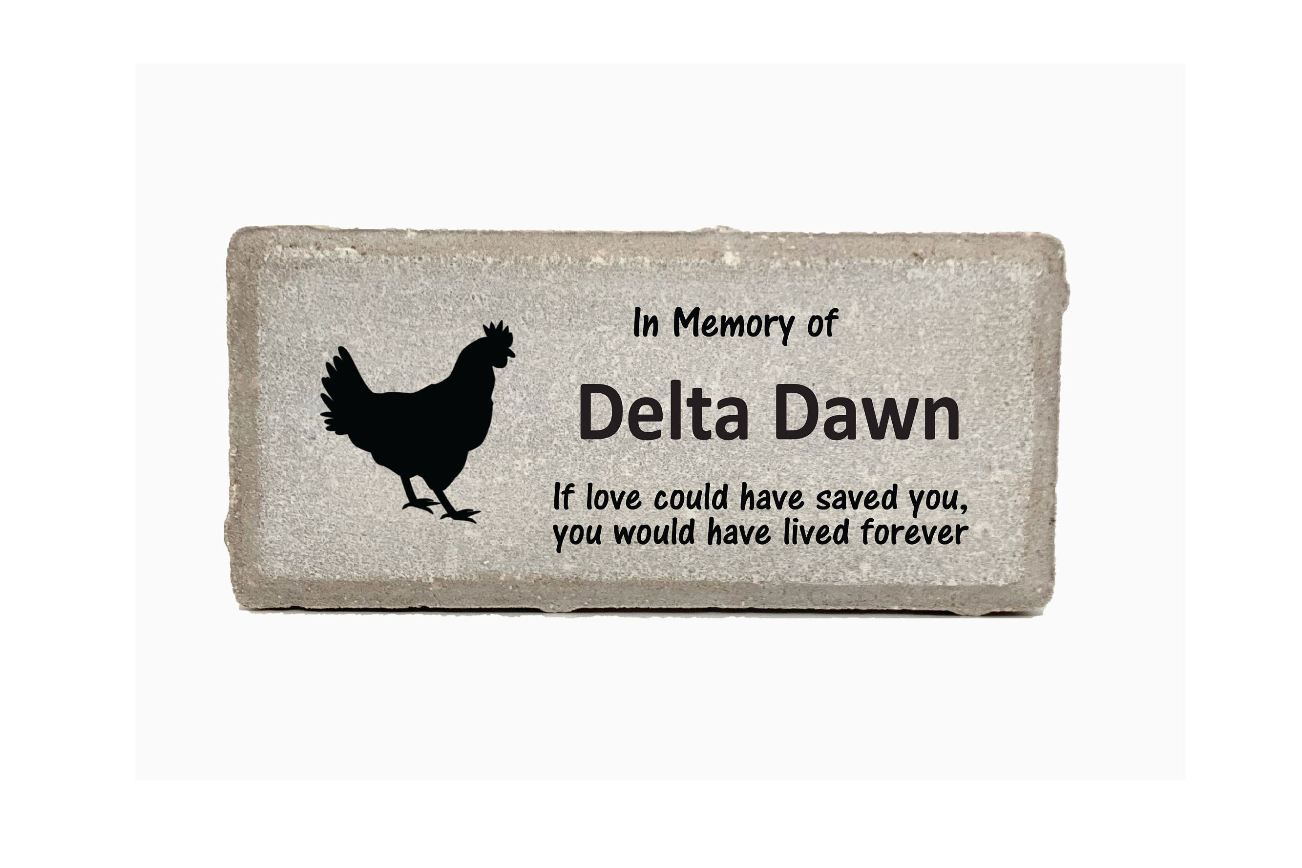 Chicken Memorial Stone Pet Memorial Personalized Pet | Etsy New Zealand