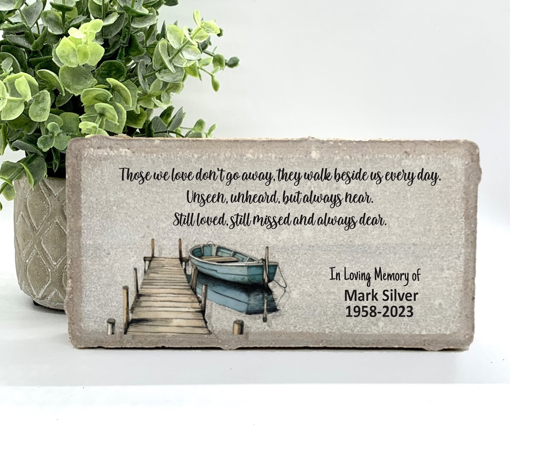 Memorial Stone - Sympathy Gift Bereavement Gift Funeral Gift - Boater ...