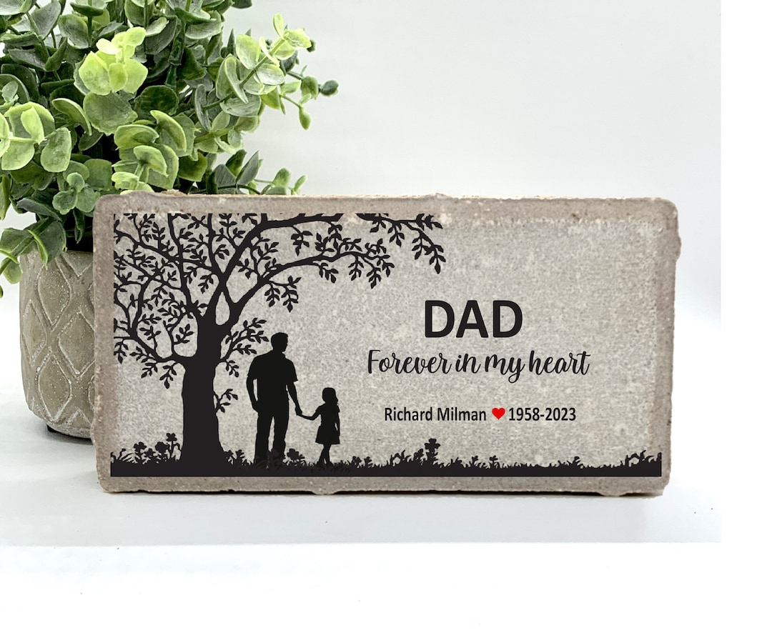 Memorial Stone, Loss of Father, Father and Daughter, Sympathy Gift ...