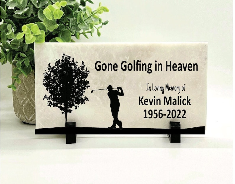 Golfer Memorial Gift Memorial Stone Sympathy Gift - Etsy