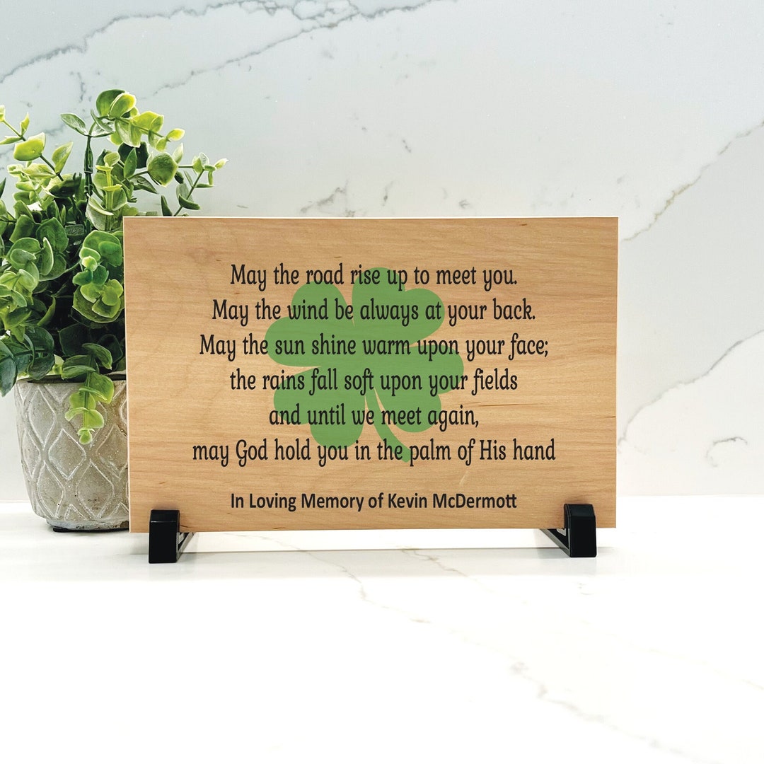 Irish Prayer Memorial - Sympathy Gift Bereavement Gift Funeral Gift ...