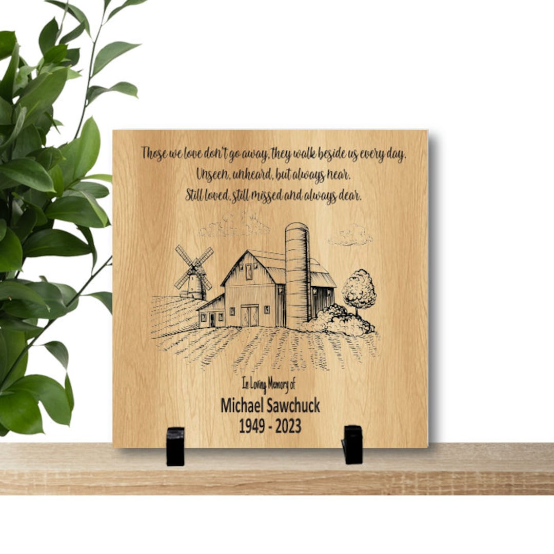 Farmer Memorial Gift Memorial Keepsake Bereavement Gift Condolence Gift ...
