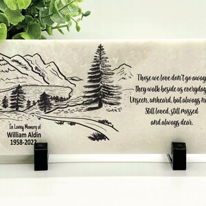 Memorial Stone - Sympathy Gift Bereavement Gift Funeral Gift - Mountain ...