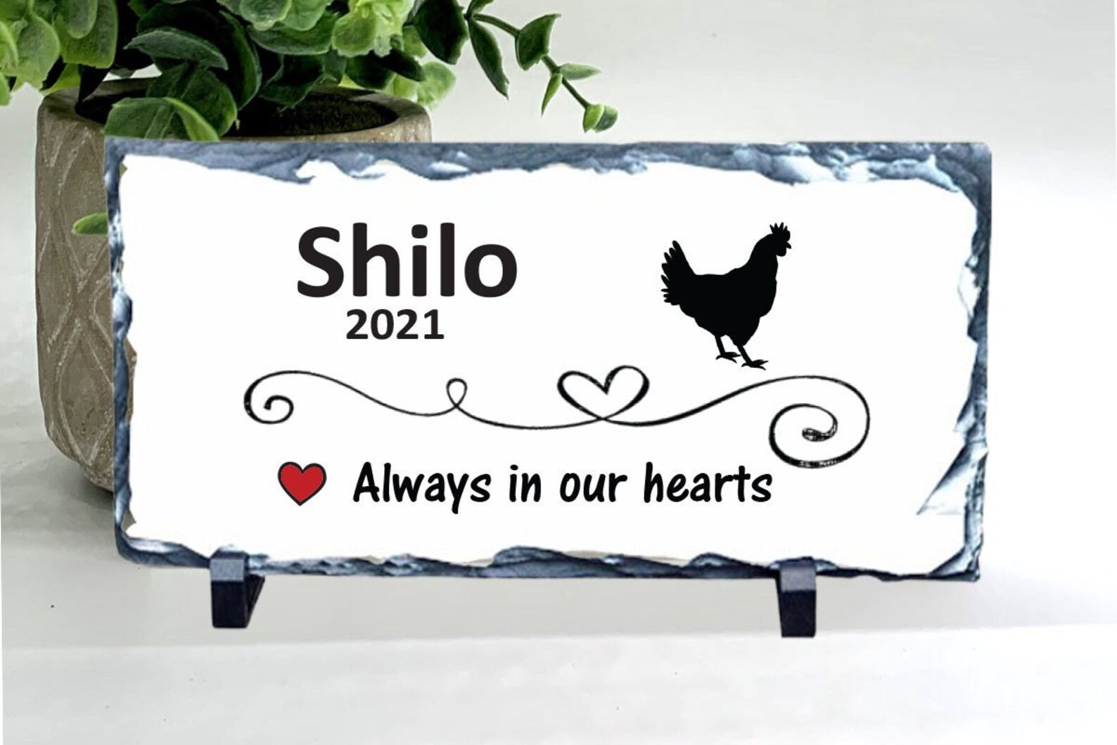 Chicken Memorial Stone - Personalized Pet Memorial Gift - Pet Loss ...