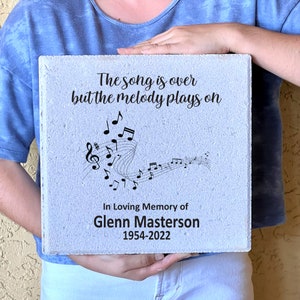 Memorial Stone - Sympathy Gift Bereavement Gift Funeral Gift - Musician ...