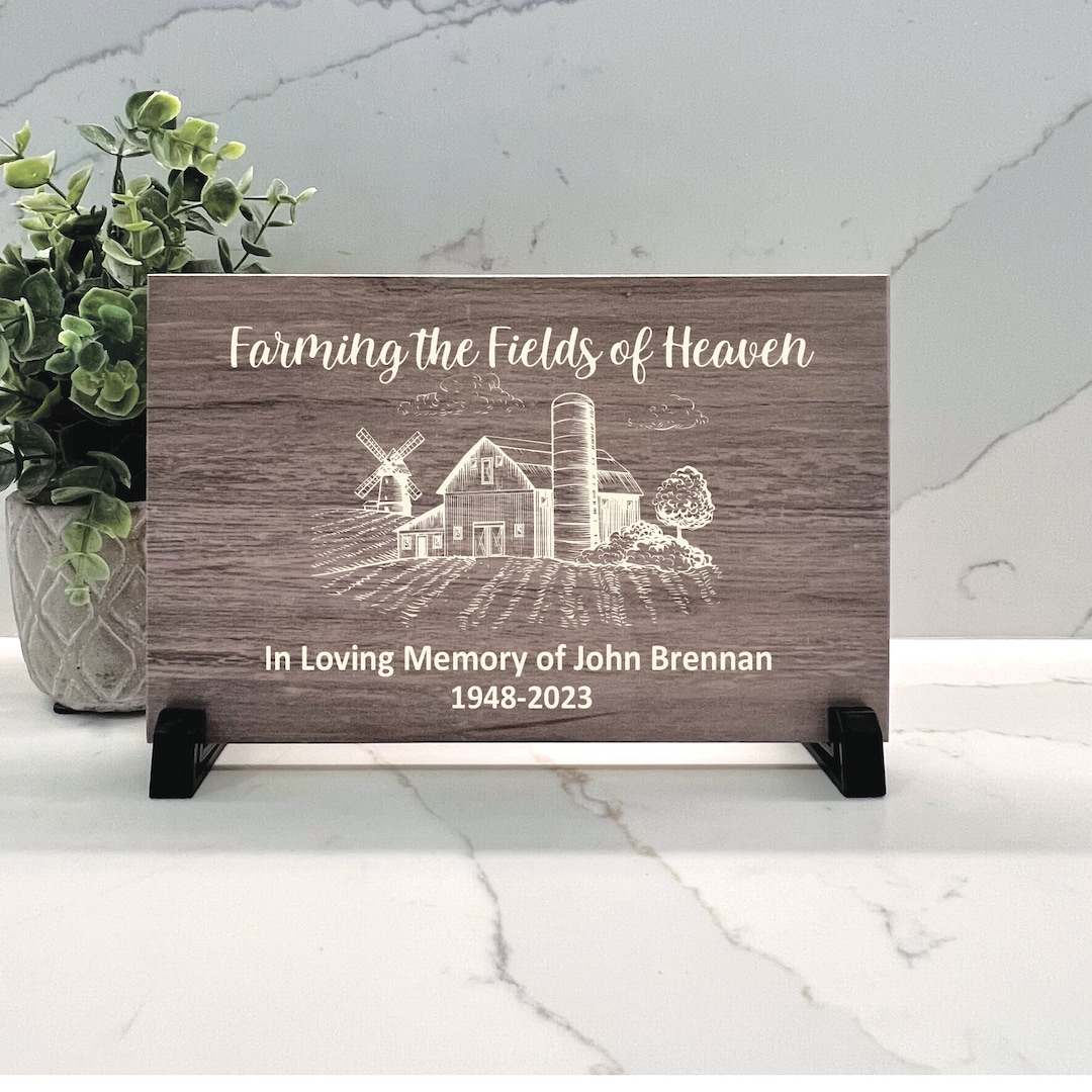 Farmer Memorial - Memorial Keepsake -sympathy Gift - Bereavement ...