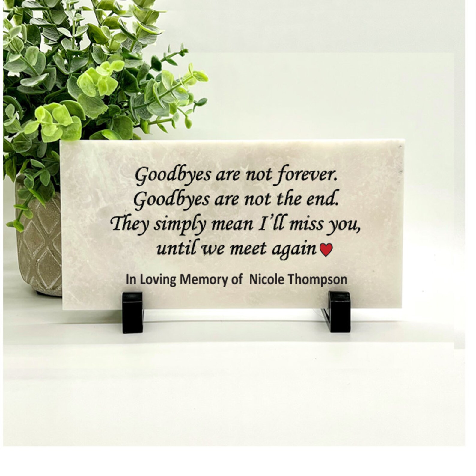 Memorial Stone - Sympathy Gift - Remembrance Gift - Personalized ...