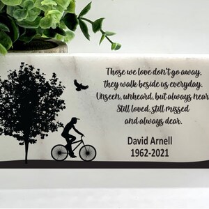 Memorial Stone Bicycle Memorial Stone Sympathy Gift - Etsy