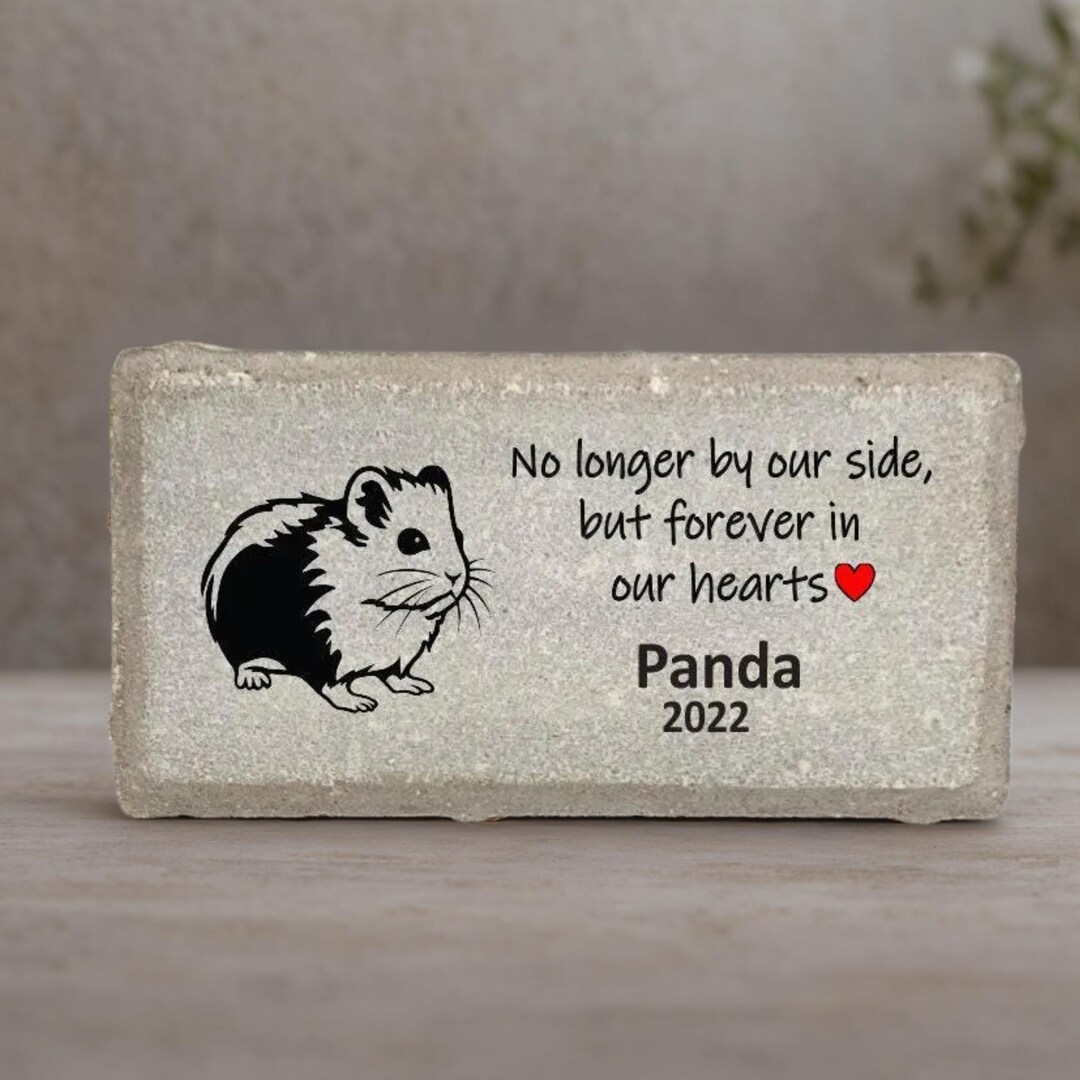 Hamster Memorial Stone - Hamster Memorial Gift -sympathy Gift ...