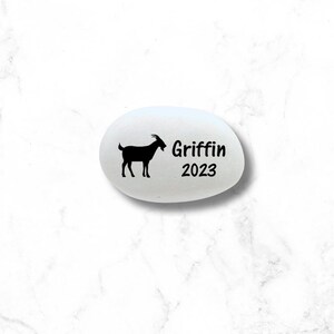 Goat Memorial Stone- Personalized Pet Keepsake- Pet Loss Gift - Custom ...