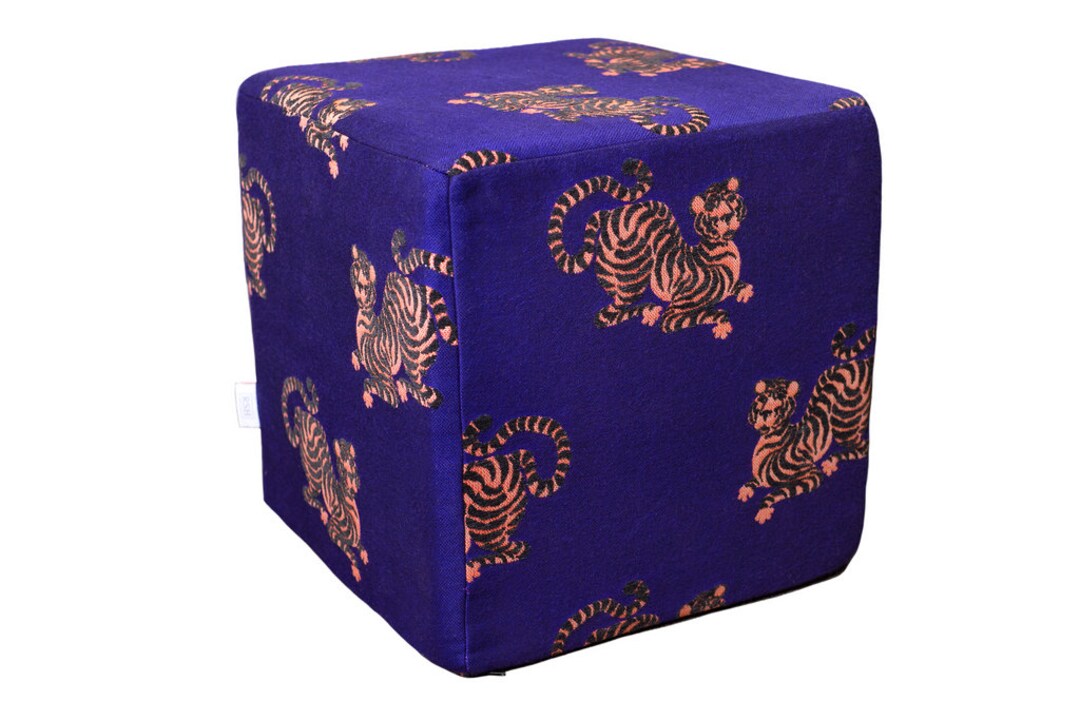 RSH Decor Sunbrella 17” Square Pouf Cube Ottoman Footstool Seat Cushion ...