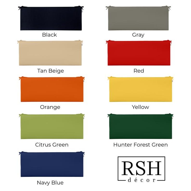 RSH Decor Cushion for Storage Toy Playroom Kitchen Hope Chest Bench ...