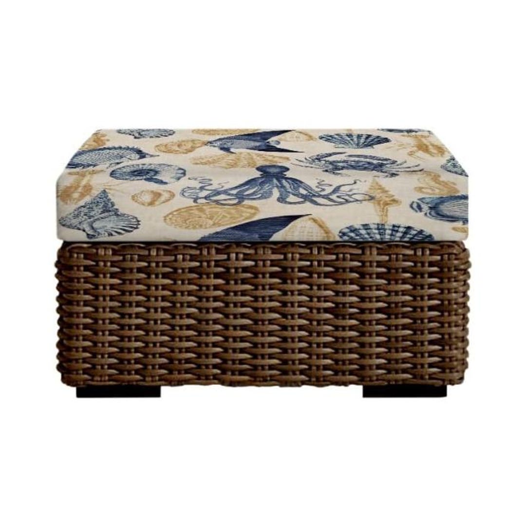 RSH Décor Indoor Outdoor Single Foam Ottoman Footstool Cushion ~ 4 ...