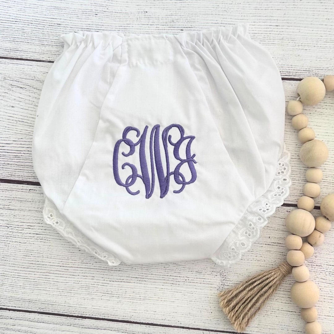 Baby Bloomers Monogrammed, Personalized Embroidered Diaper Covers ...