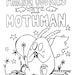 Cookies With Mothman Digital Coloring Book - Etsy