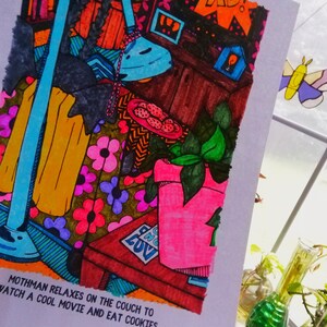 Cookies With Mothman Digital Coloring Book - Etsy