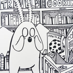 Cookies With Mothman Digital Coloring Book - Etsy