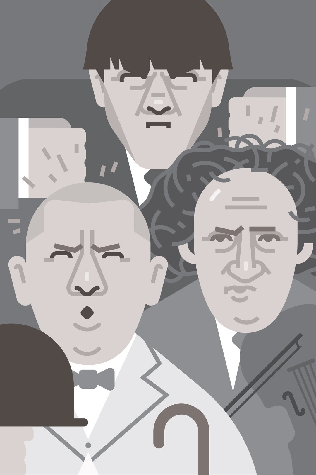 Three Stooges Poster - Etsy
