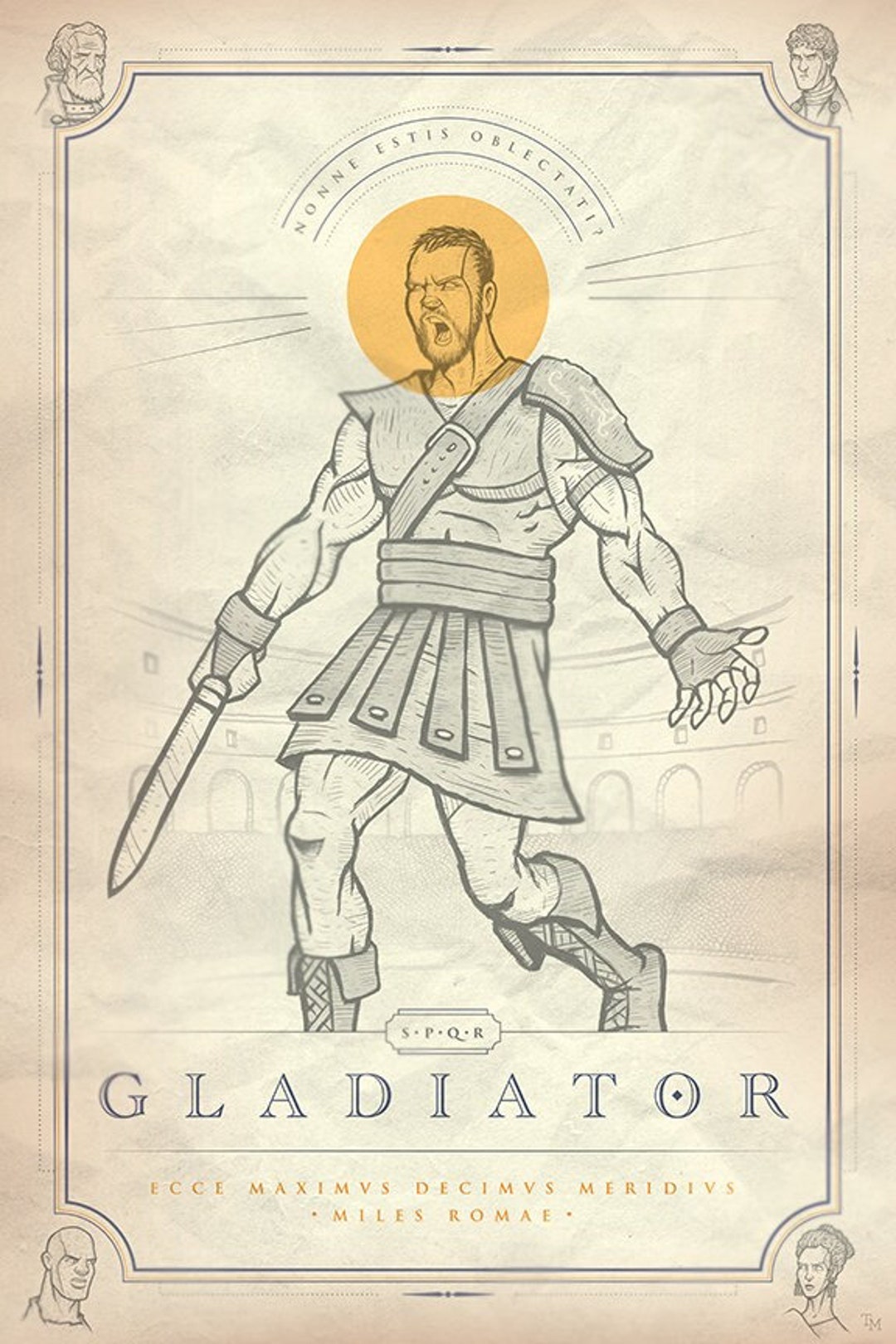 Gladiator Film Poster - Etsy