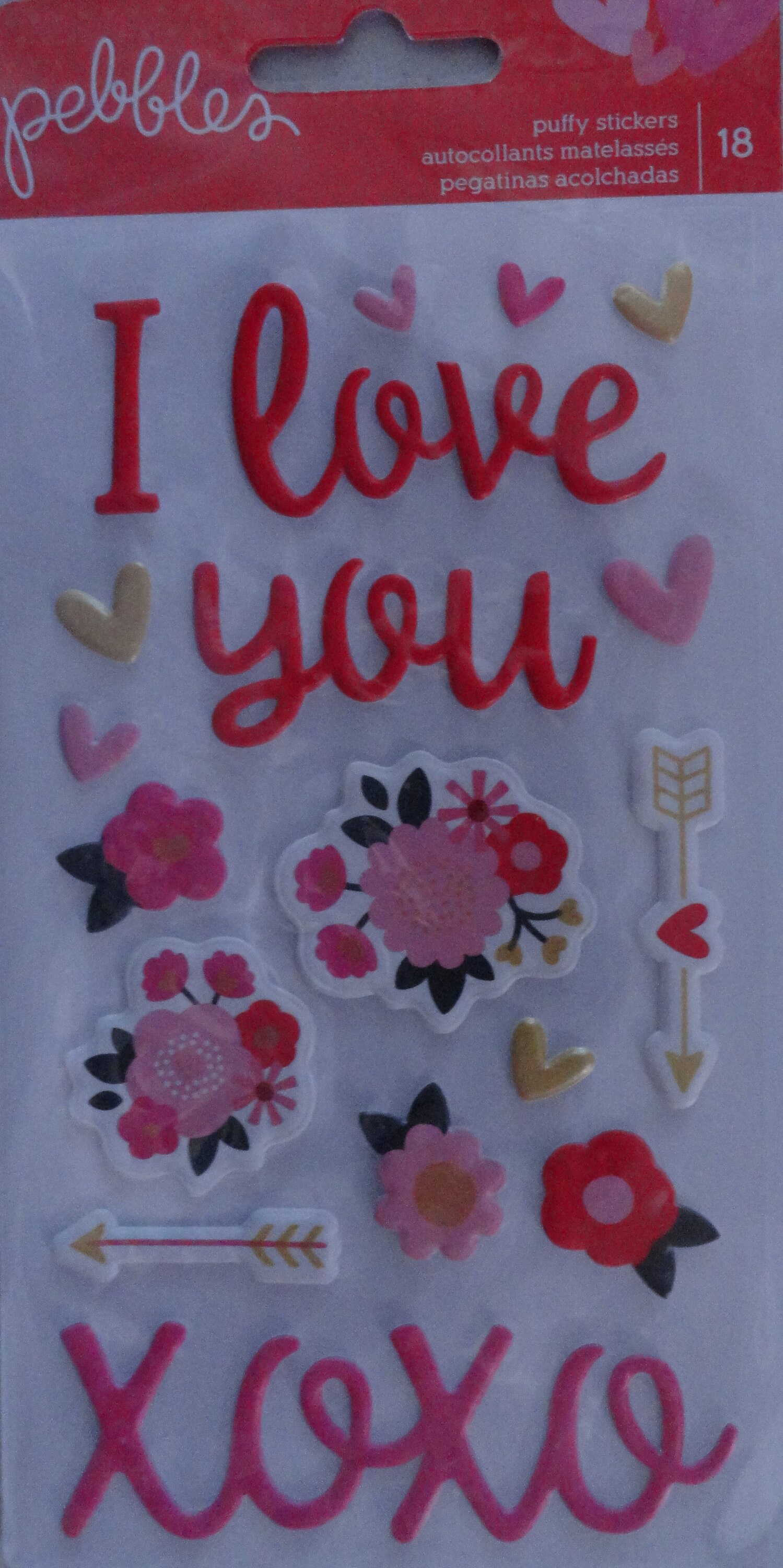 Pebbles Valentine Puff Stickers Valentine Stickers Puff - Etsy