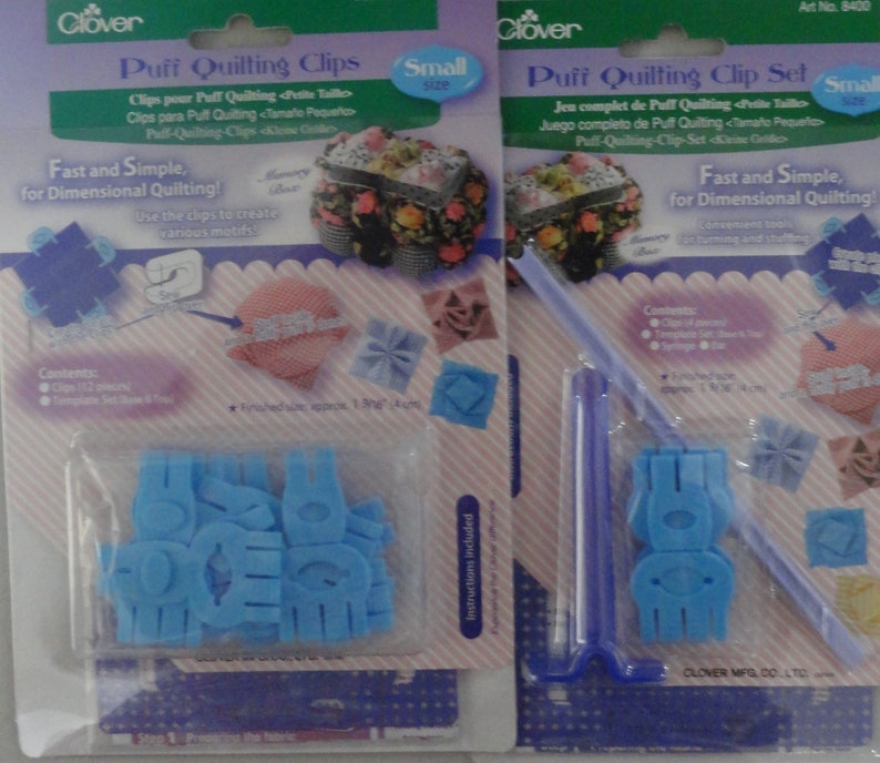 Clover Puff Quilting Clips, Puff Quilting Clip Set, Large Size and ...