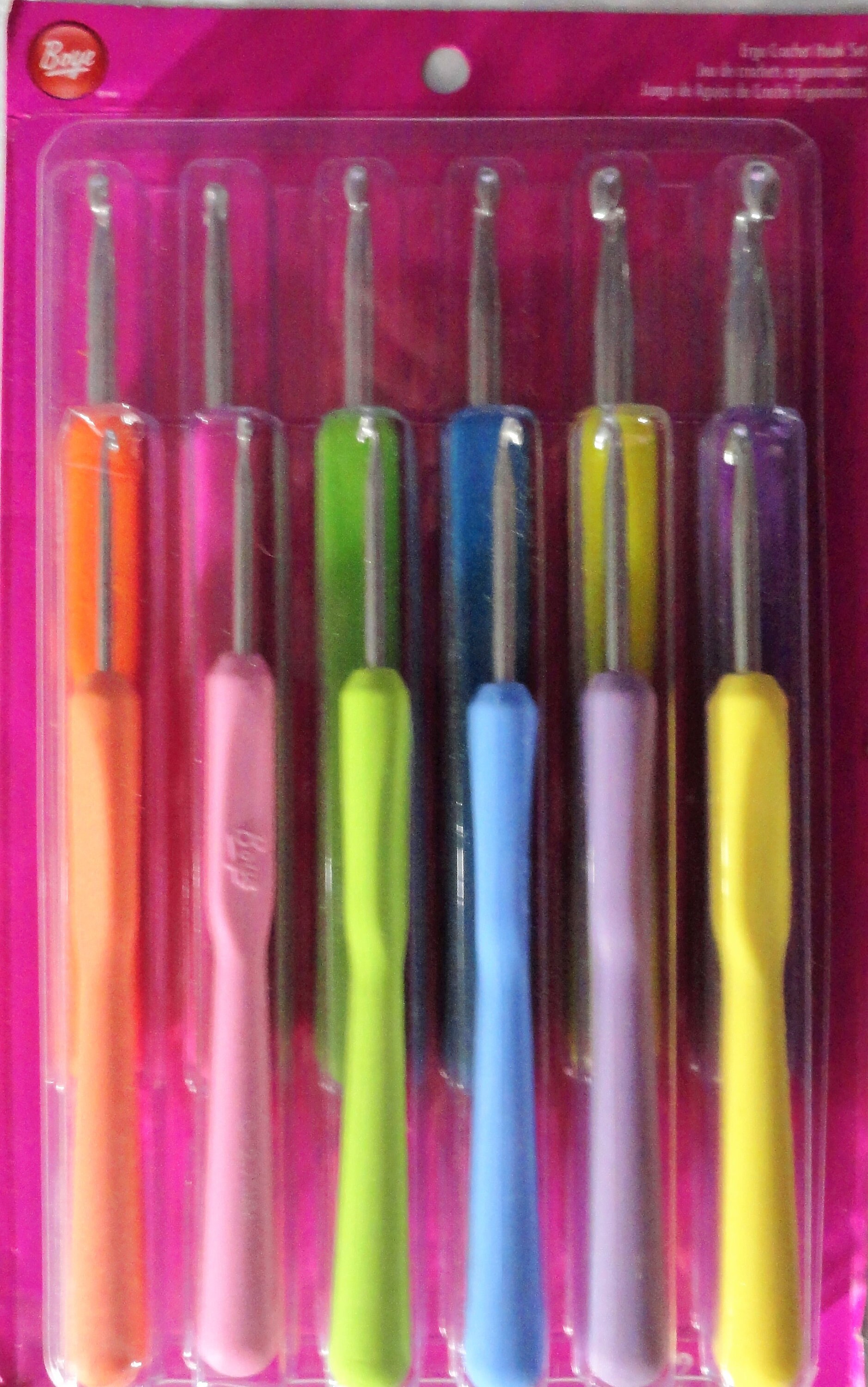 Boye Ergonomic Crochet Hook Set 12 Hooks Sizes B-N - Etsy