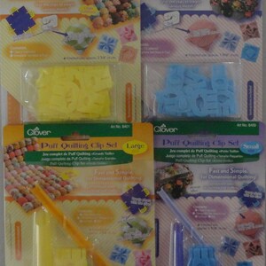 Clover Puff Quilting Clips, Puff Quilting Clip Set, Large Size and ...