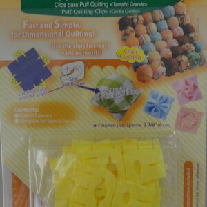 Clover Puff Quilting Clips, Puff Quilting Clip Set, Large Size and ...